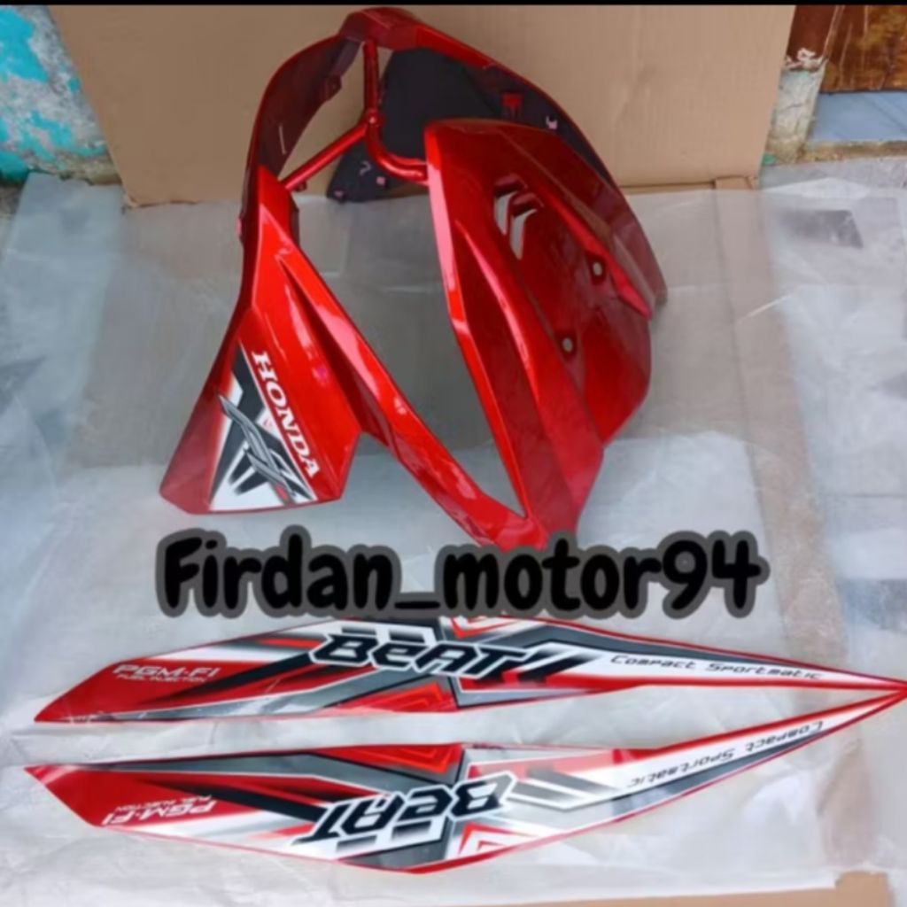 Jual Tameng dasi lampu depan beat fi lama 2013-2014-2015 merah 2015 ...