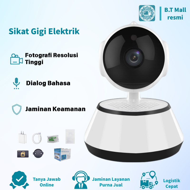 Jual V380 Kamera Pengawas WiFi HD 360 Derajat untuk Rumah, Kamera ...