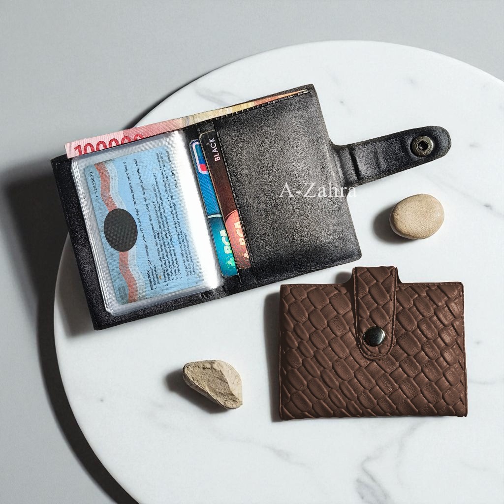 Jual A-ZAHRA 089 DOMPET LIPAT MINI / DOMPET KARTU KANCING / DOMPET ...