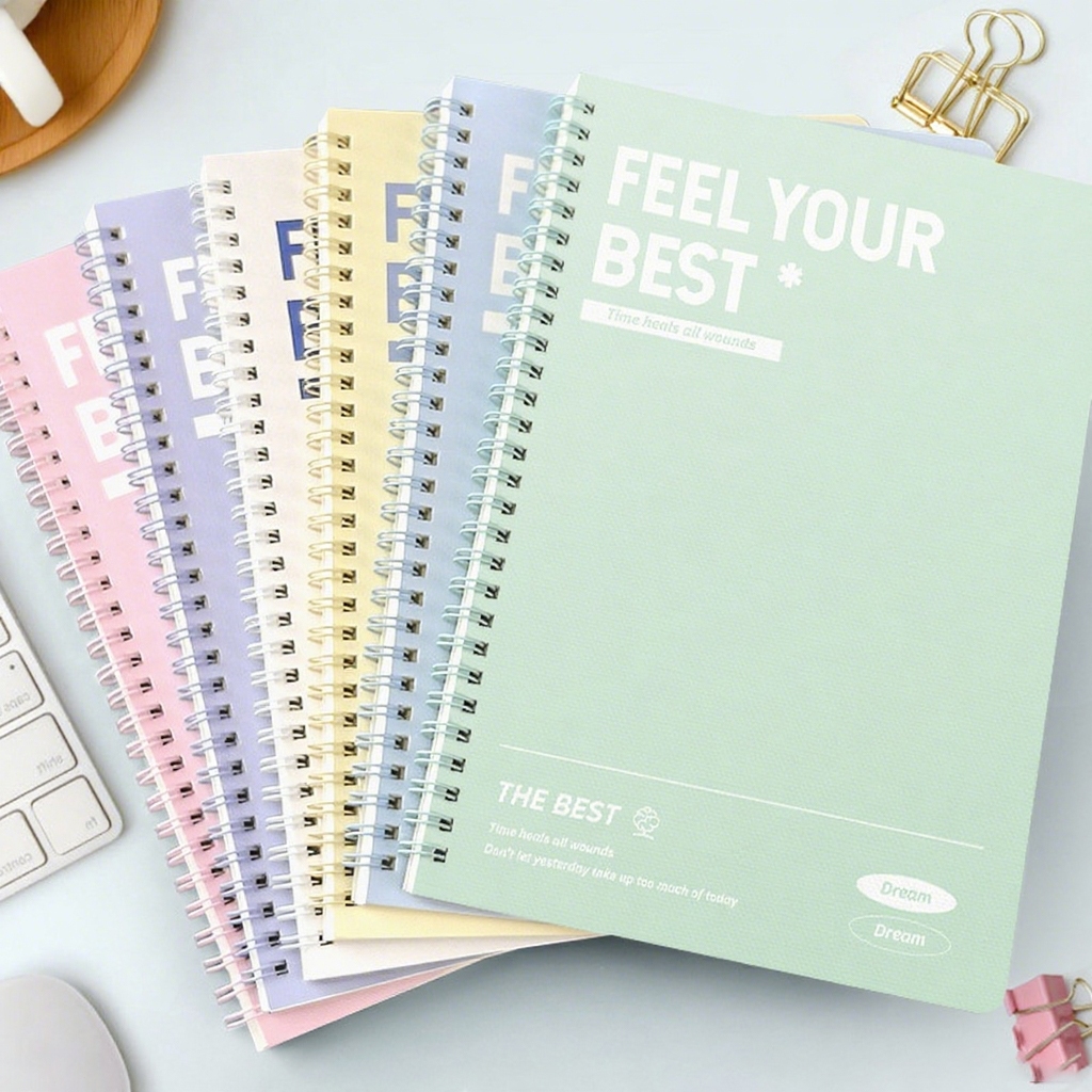 Jual Notebook A5 B5 Buku Diary Aesthetic Cover Coil Buku Tulis Sekolah ...