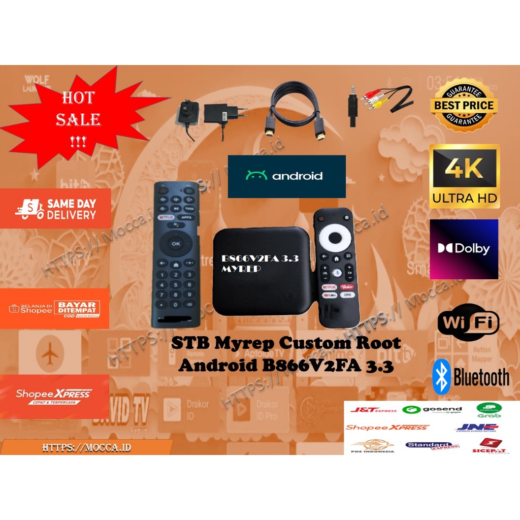 Jual Android TV Box B866v2FA 3.3 RAM 4/32GB 4K root pr3mium | Shopee ...