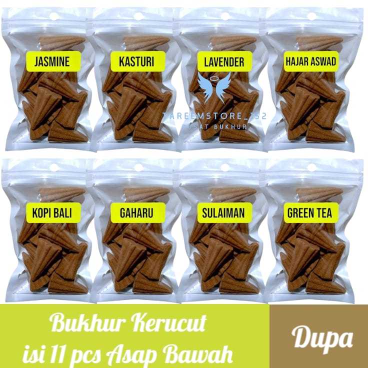 Jual Buhur Kerucut isi 11 /Bakhour asap bawah/bukhur krucut Jasmine ...