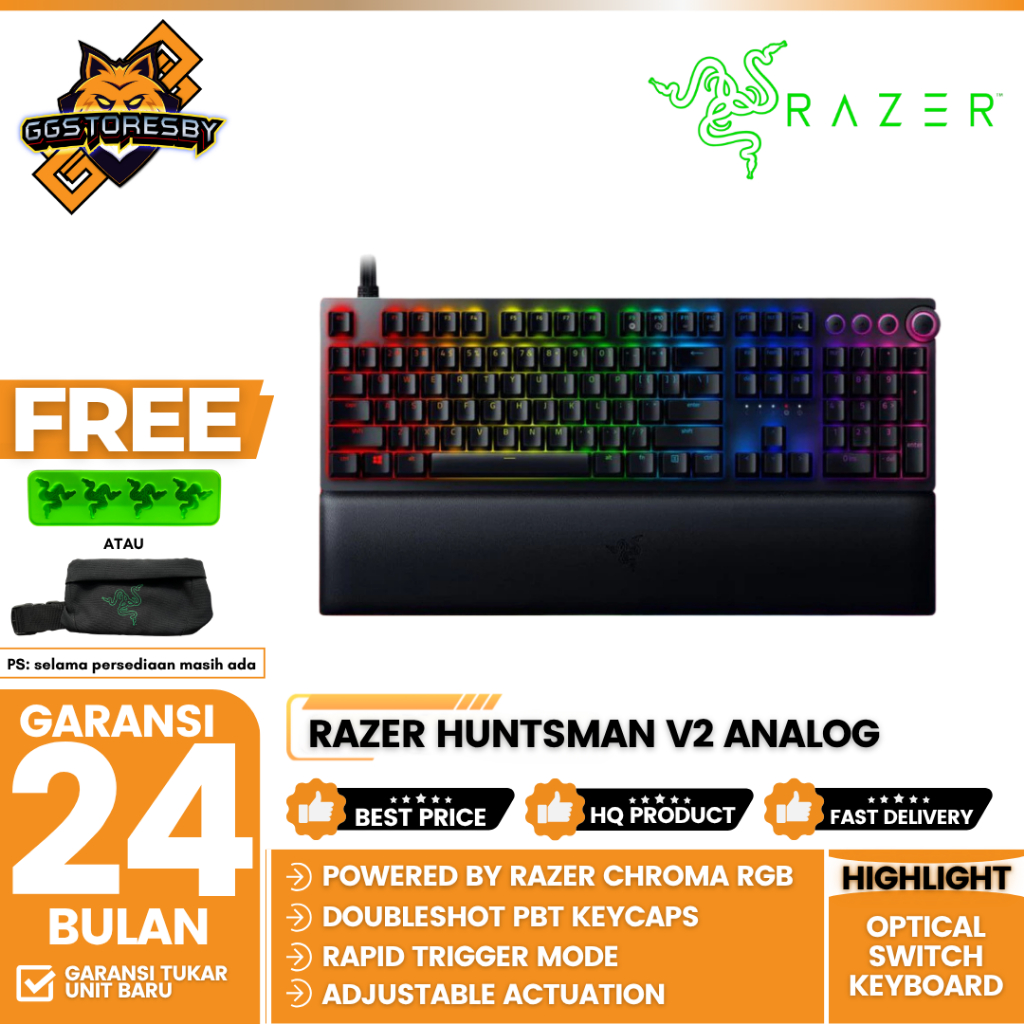 Jual Razer Huntsman V2 Analog Optical Switch Mechanical Gaming Keyboard ...