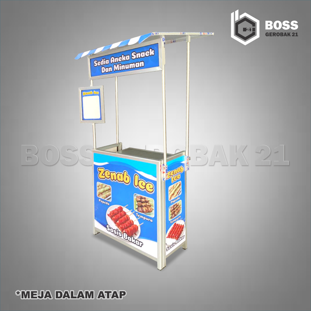 Jual Booth Portable Juragan Gerobak 21 Model Meja Dalam Plus Atap Lipat ...