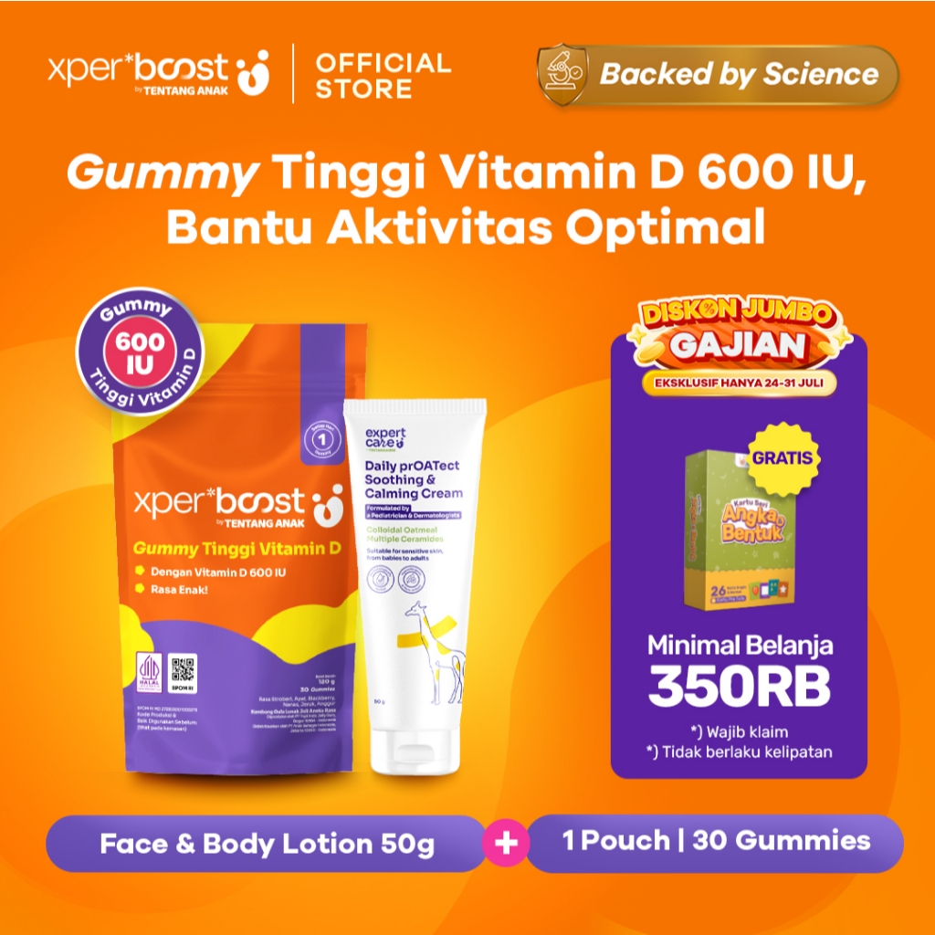 Jual Expert Boost - Paket Bundling Gummy Vitamin D 600 IU 30pcs ...