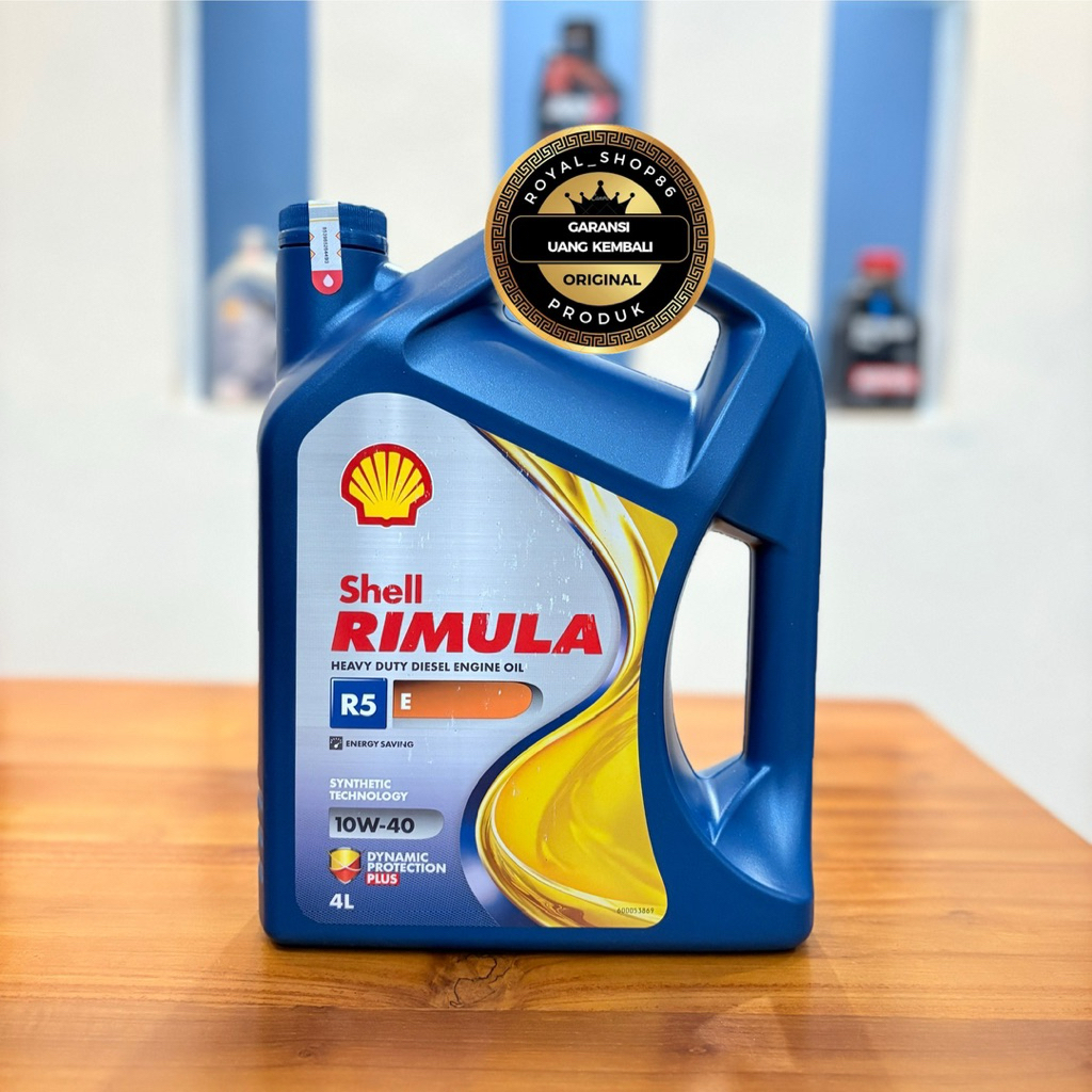 Jual OLI SHELL RIMULA R5E DIESEL 10W-40 4 LITER ORIGINAL | Shopee Indonesia