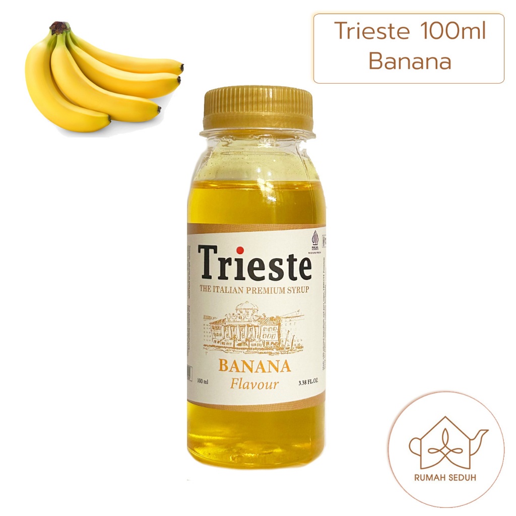 Jual 100 mL Sirup Banana merk Trieste - Banana Italian Premium Syrup ...