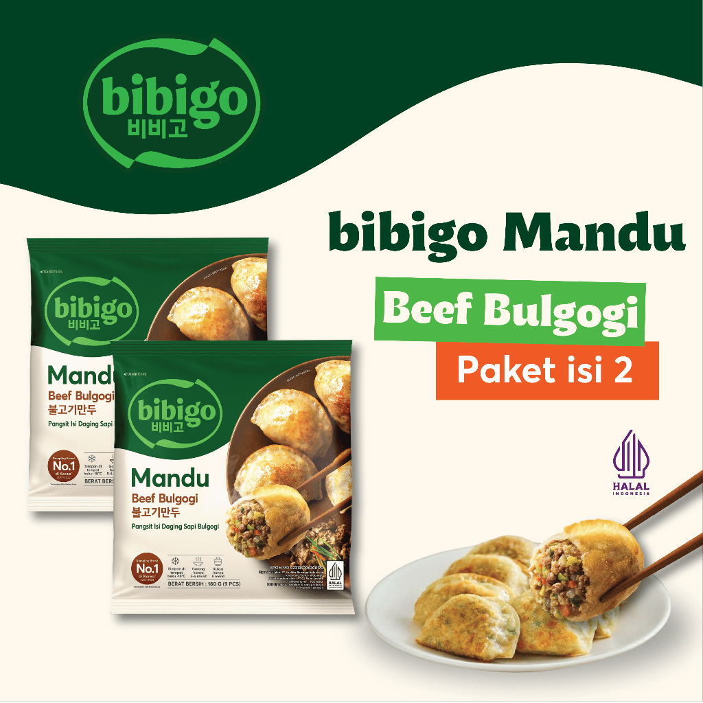 Jual Twinpack - bibigo Mandu Beef Bulgogi 180 Gram | Shopee Indonesia