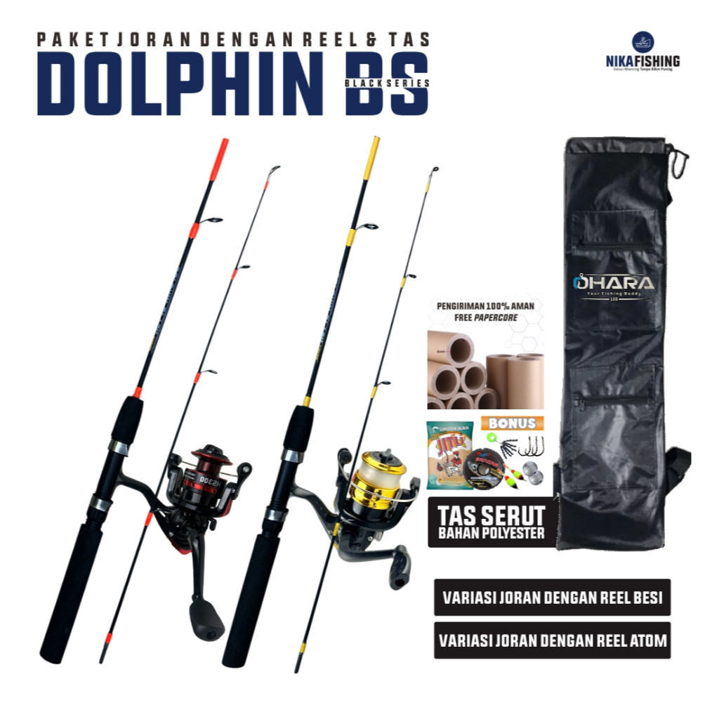 Jual Joran Pancing Dolphin Full Eva Handle 10-25lb Max Drag 6kg Fiber ...