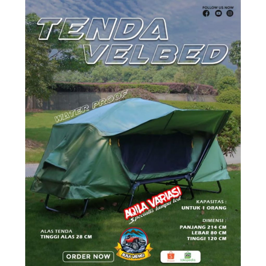 Jual Tenda Velbed Full Set Outdoor Sirvival Adventure Barang Impor ...