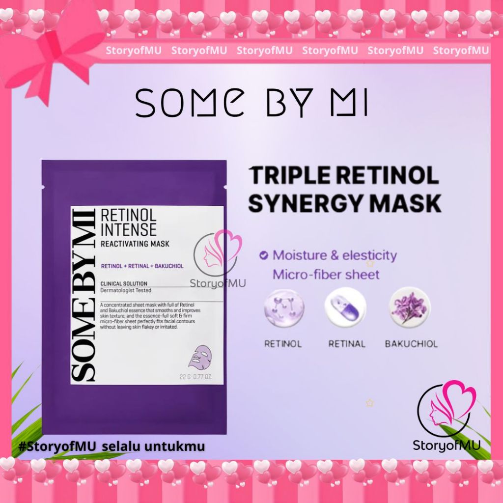 Jual ️ StoryofMU ️ SOME BY MI Retinol Intense Reactivating Mask Sheet I ...
