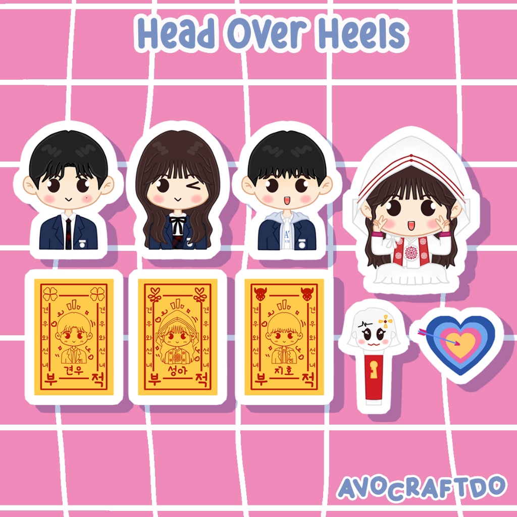 Jual [ AVOCRAFTDO ] Sticker Kdrama Head Over Heels Gyeonu die cut ...