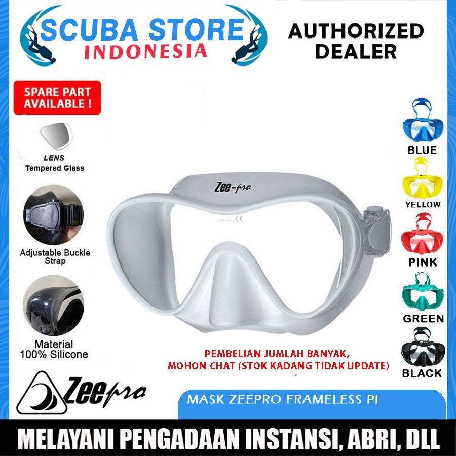 Jual Mask Zeepro Frameless PI Scuba Diving Snorkeling Snorkling ...