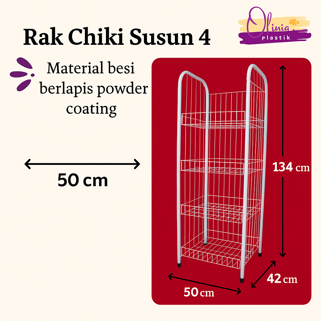 Jual Rak Chiki Jumbo Susun 4 Serbaguna Murah (KHUSUS INSTANT/ SAMEDAY ...