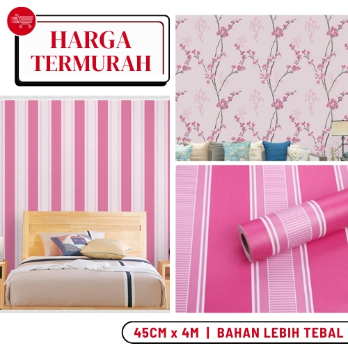 Jual Wallpaper Dinding Ruang Tamu Wallpaper Dinding Salur Wallpaper ...