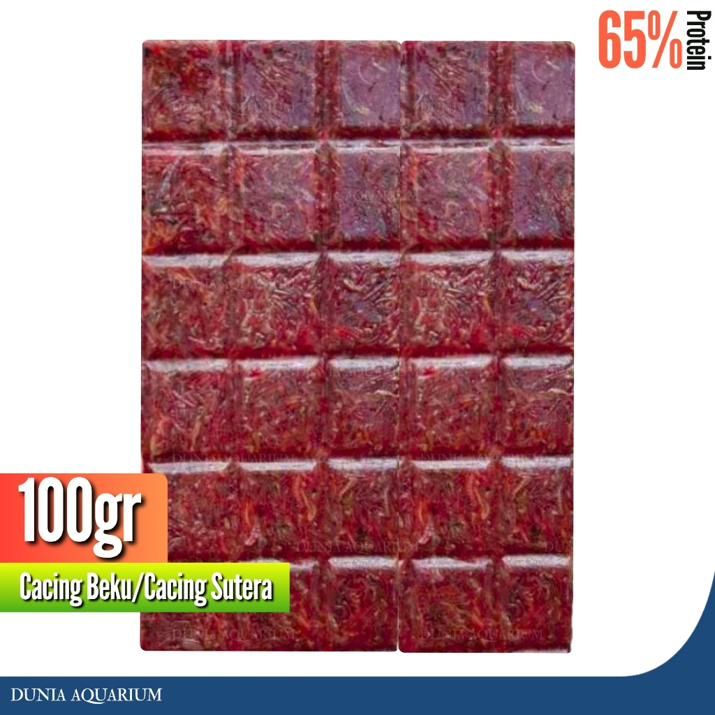 Jual [CACING BEKU] Pakan Cacing Beku Frozen 100gr - Bloodworm Cacing ...