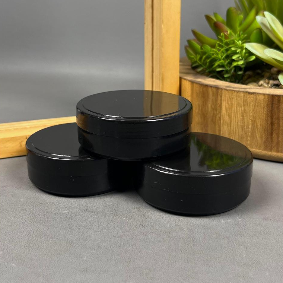 Jual Pot Lulur 50 gram Hitam / Pot Pomade / Pot Gatsby / Pot Plastik ...