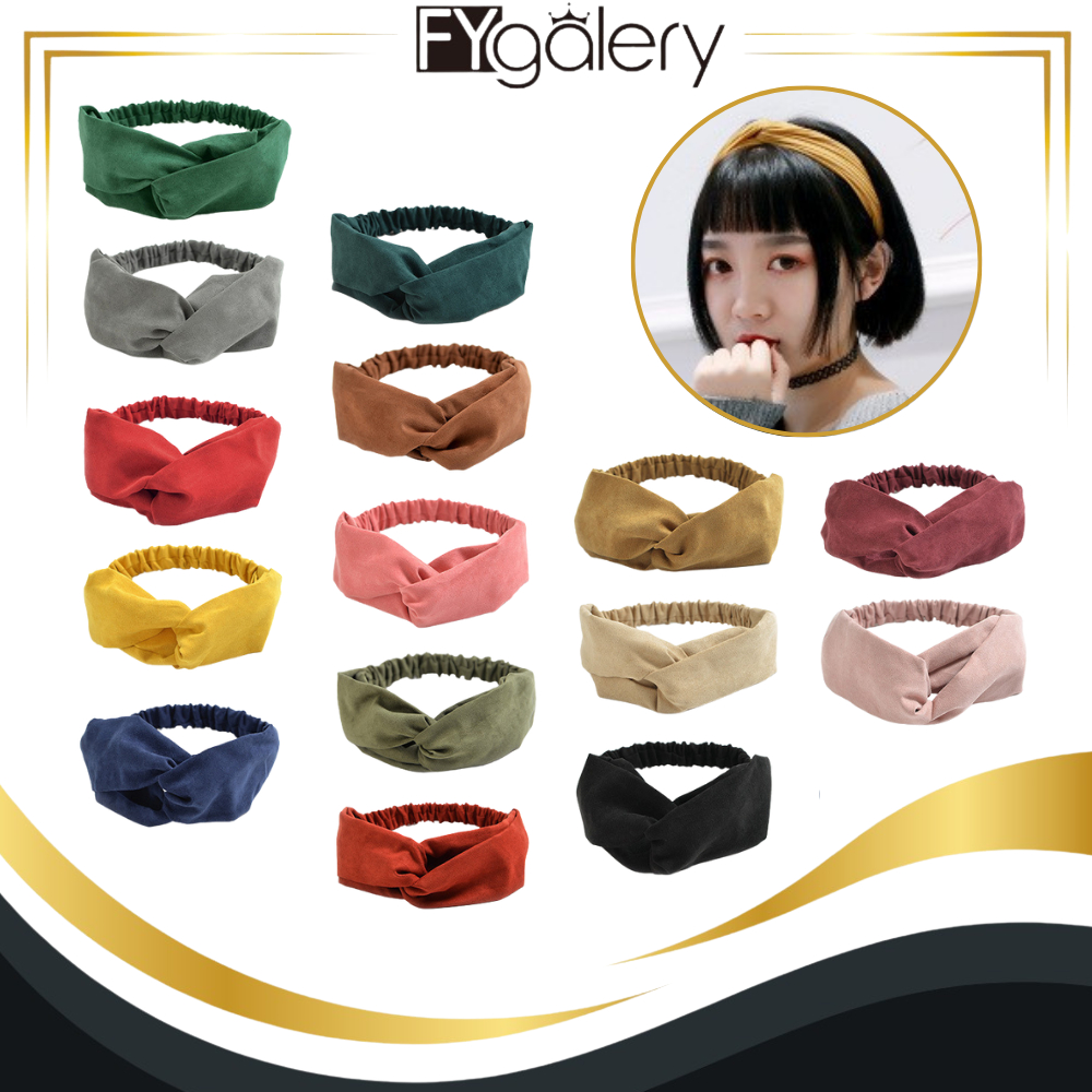Jual FYgalery BD01 BD02 Bando Wanita Korea Headband Bandana Simpul ...
