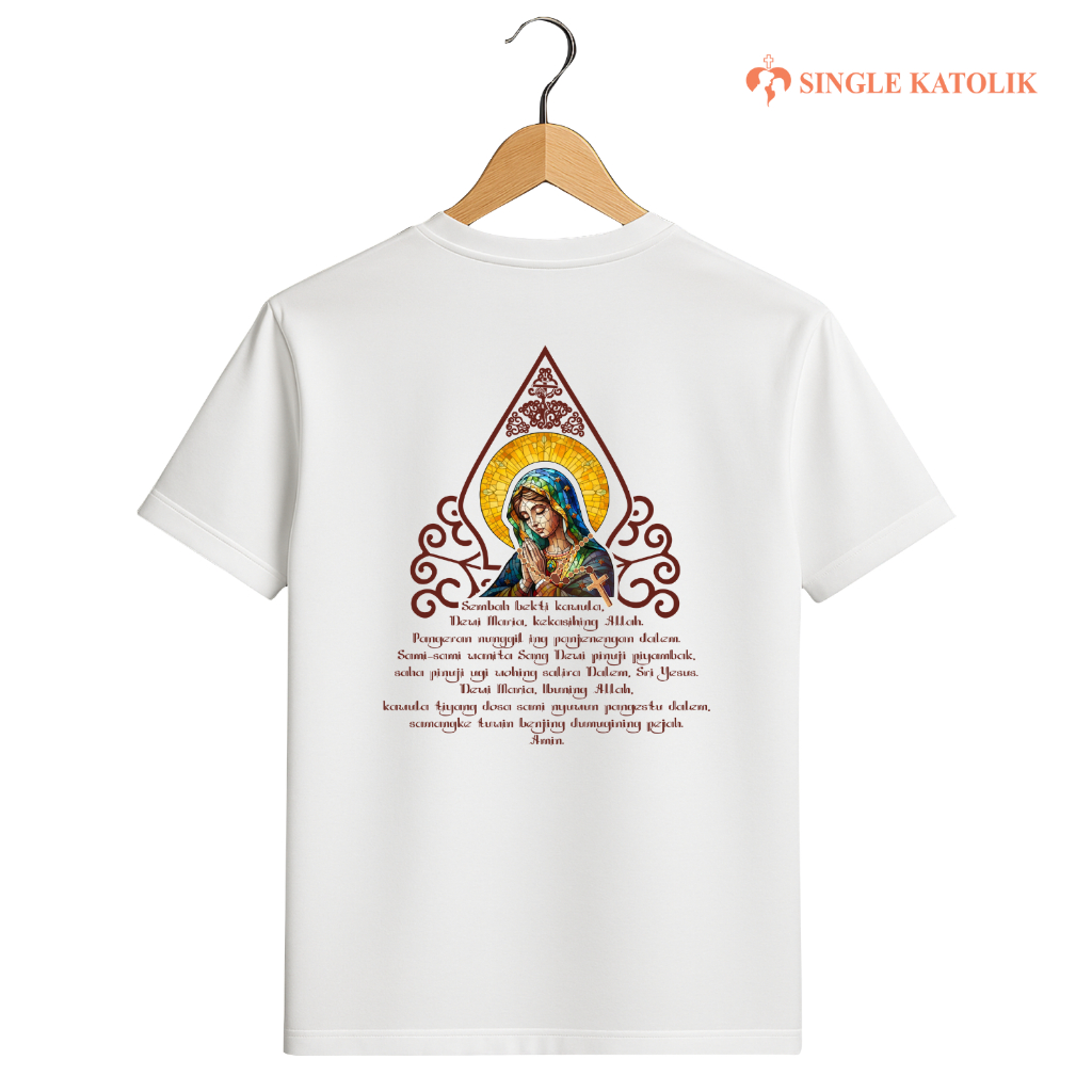Jual DOA SALAM MARIA BAHASA JAWA - Kaos Rohani - Katun Premium 100% ...