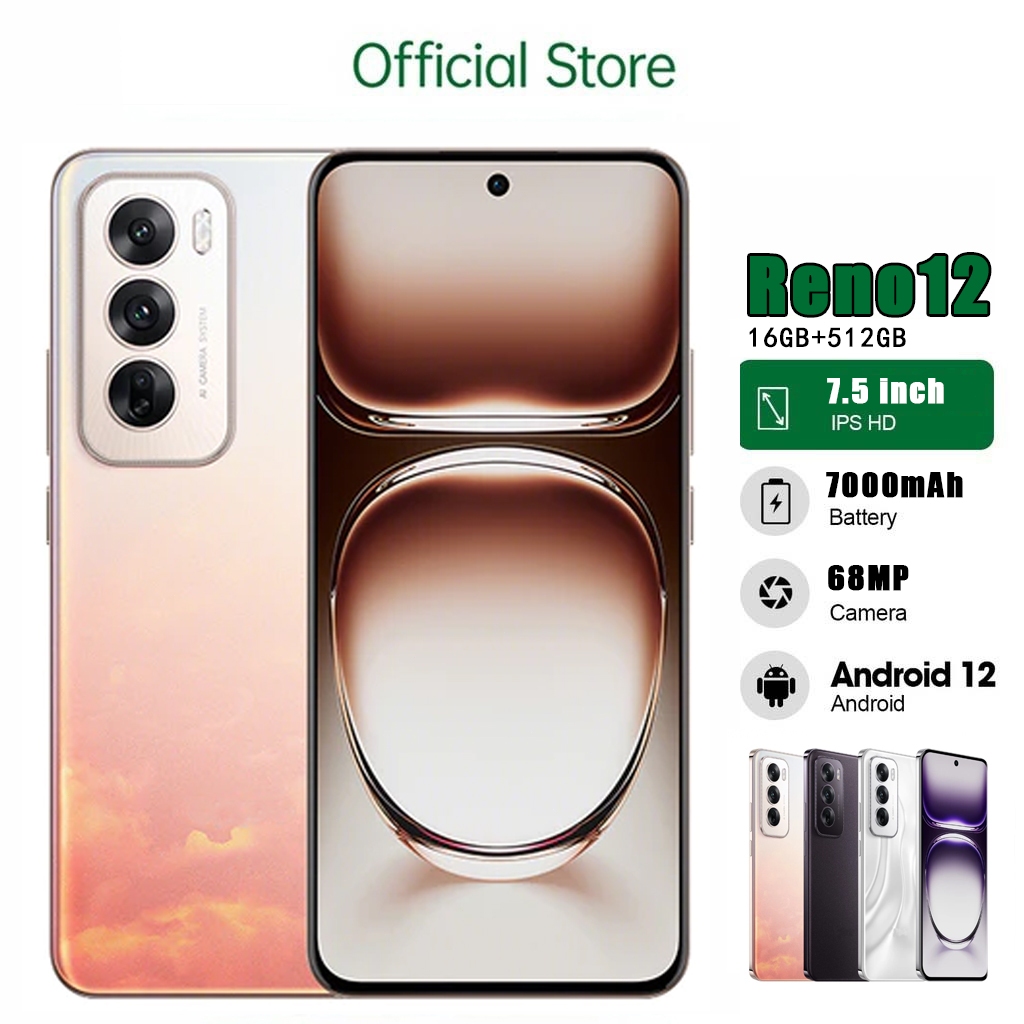 Jual 【Bisa COD】HP OPPO Reno12 RAM 7.5inch 16GB ROM 512GB Handphone ...