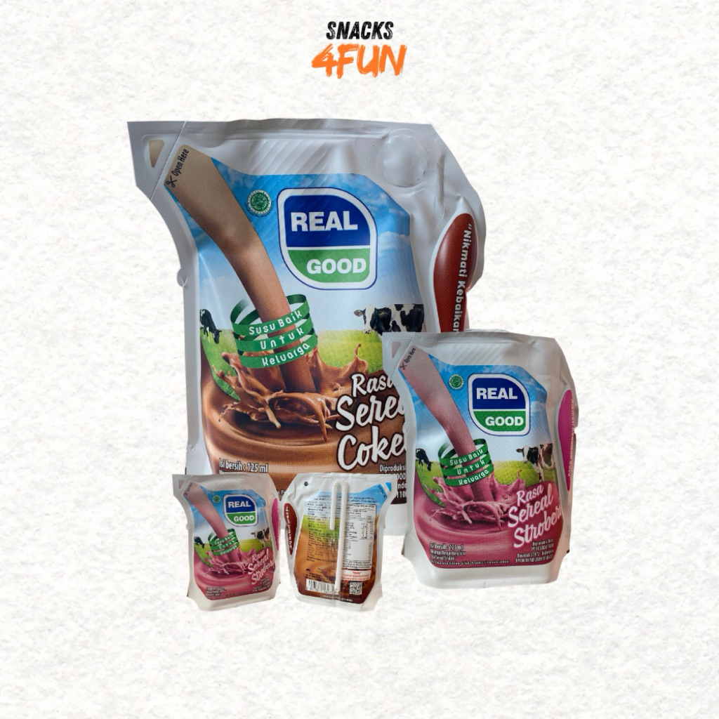 Jual Minuman Susu Real Good Pouch 125ml ( 5 pcs ) | Shopee Indonesia