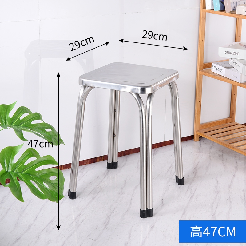 Jual Kursi Stainless Steel Bangku Bakso Kursi Cafe Tebal Anti Patah ...