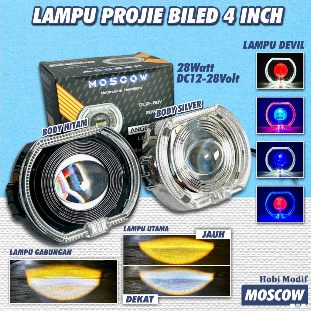 Jual LAMPU UTAMA PROJIE BILED MATRIX PRO UNTUK MOTOR NMAX ABS CBS AEROX ...