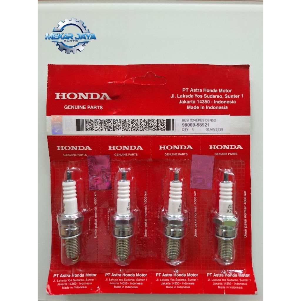 Jual Busi Denso X24 Motor GL Pro CB 100 125 Megapro Tiger Honda Press ...