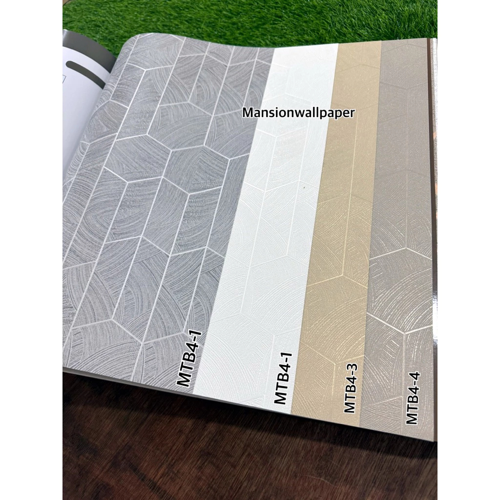 Jual Wallpaper Dinding Premium Geometri Siluet Prisma Heksagon Modern ...