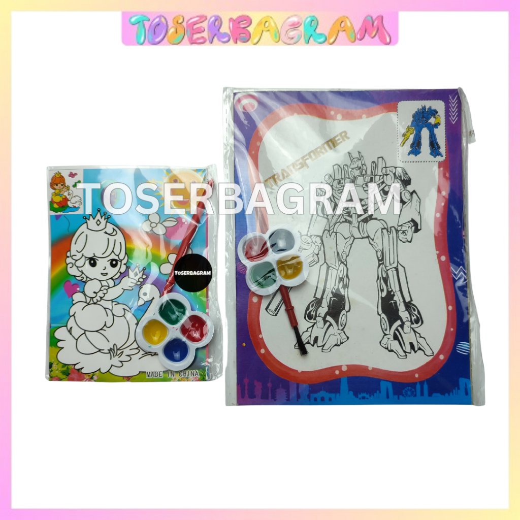 Jual Mewarnai Cat / Cat Mewarnai Anak / Mainan Edukasi Anak / Cat Air ...