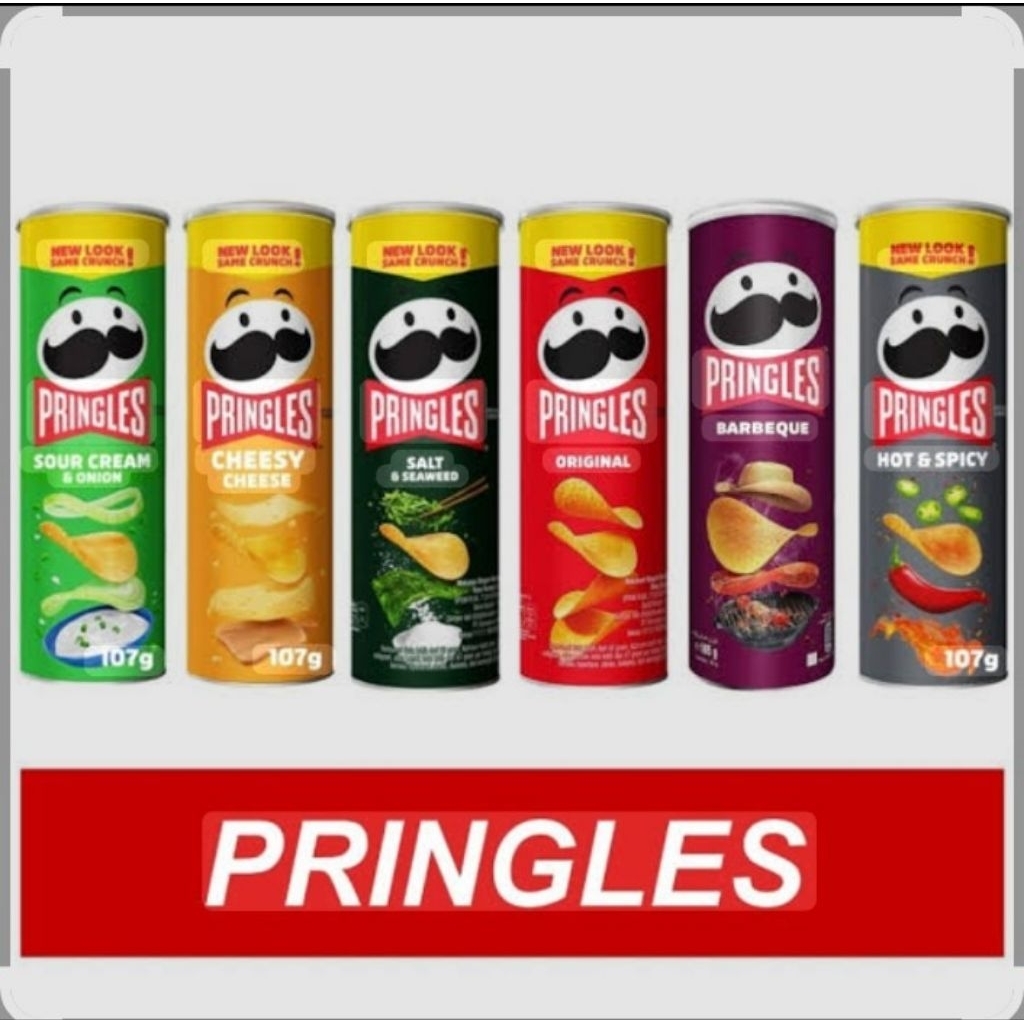 Jual Pringles Potato Crisps 102g Qneka Rasa | Shopee Indonesia