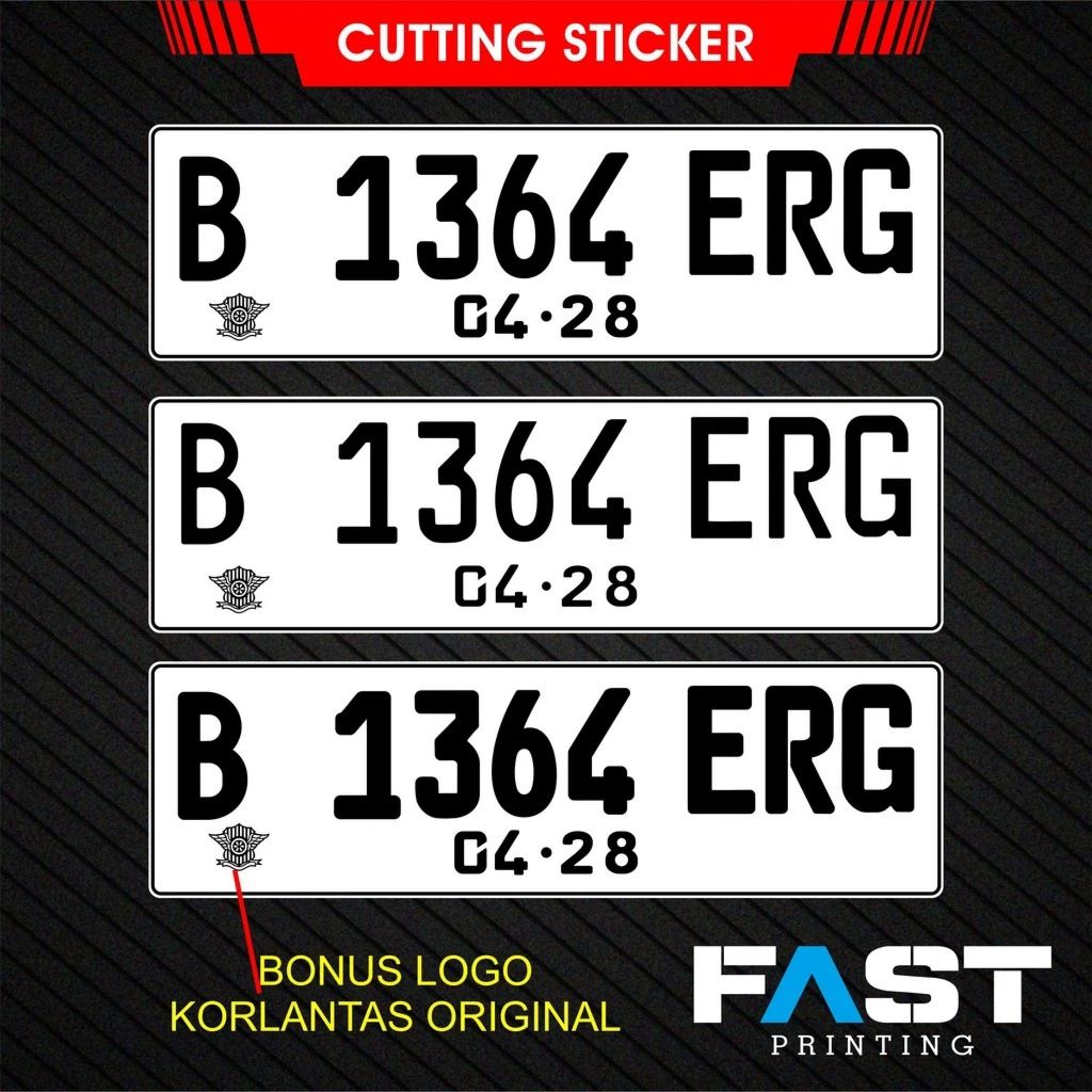 Jual STICKER CUTTING PLAT MOBIL l PLAT NOMOR KENDARAAN TERBARU l ...