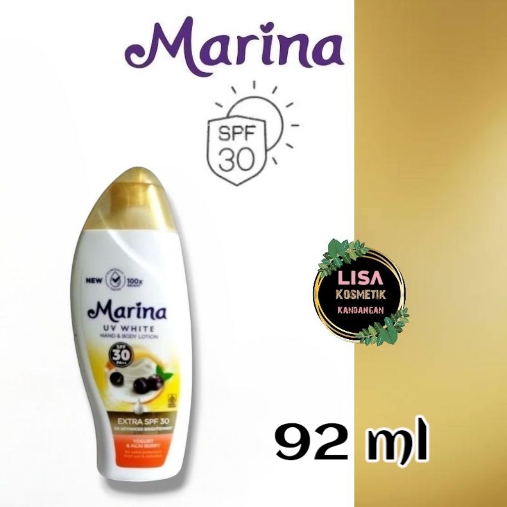 Jual Marina uv hand & body Extra SPF 30 92 ml ( kecil ) | Shopee Indonesia