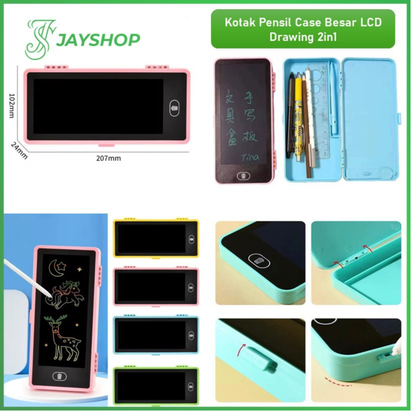 Jual Kotak Pensil Case Besar LCD Drawing Writing 2in1 Kotak Pensil Box ...