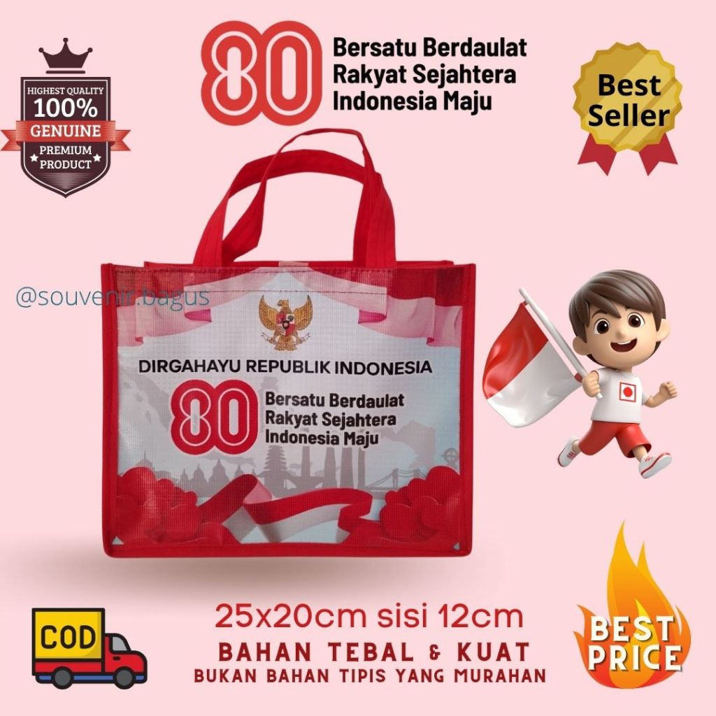 Jual Tas hadiah tujuh belasan 17an HUT RI 79 dirgahayu republik ...