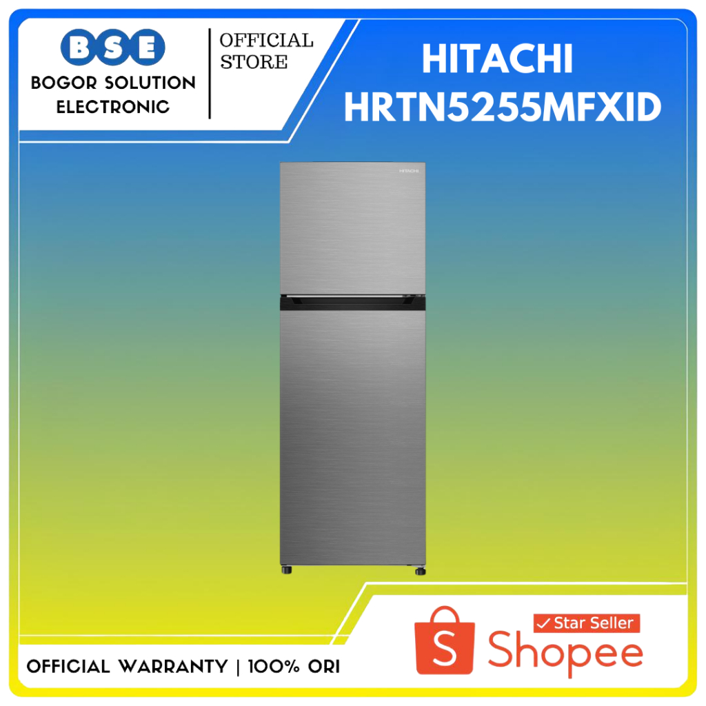 Jual Kulkas Inverter HRTN5255MFXID Hitachi 236 Liter Kulkas Top Freezer ...