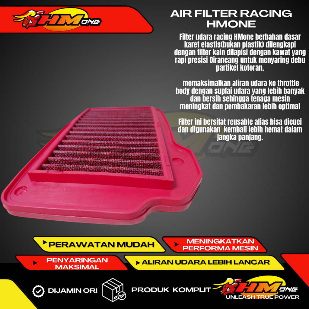 Jual filter udara racing hmone mio J fino 115 xride 115 soul gt115 ...