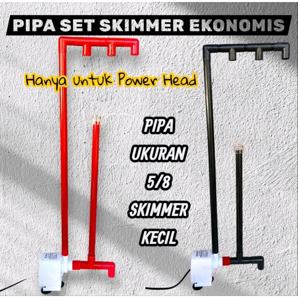 Jual PIPA SET SKIMMER KECIL POMPA POWER HEAD ONLY AQUARIUM PIPA 5/8 ...