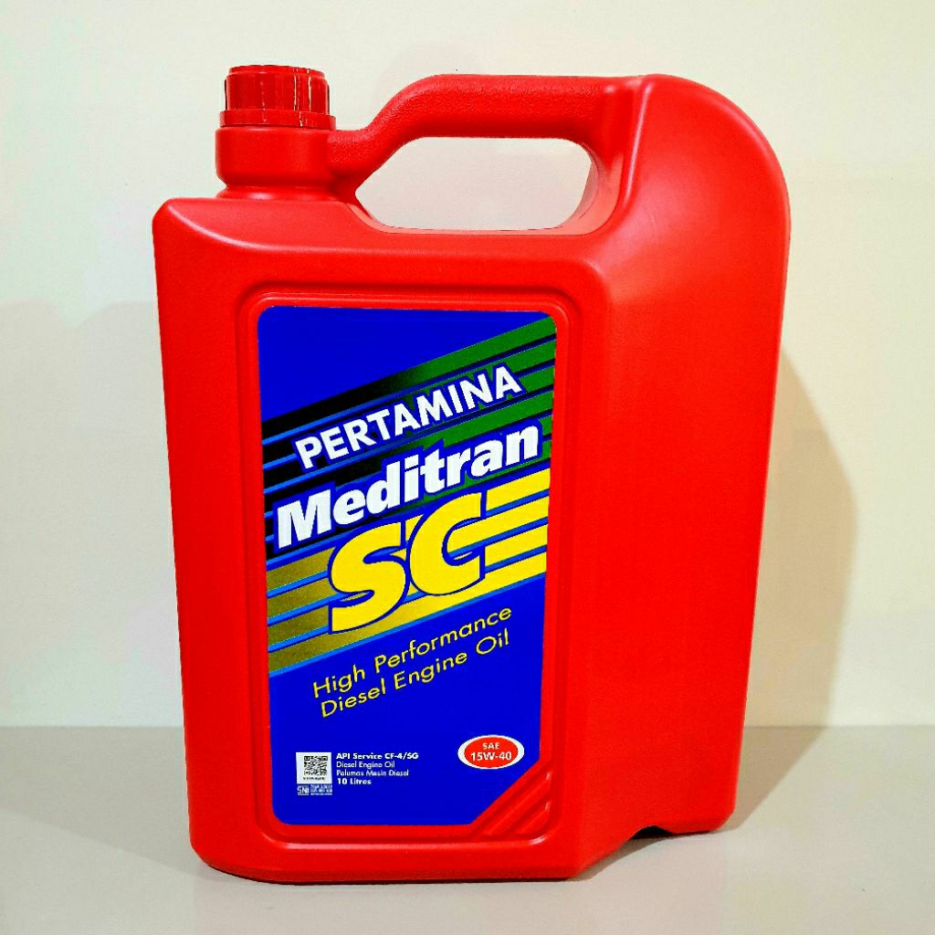 Jual OLI PERTAMINA MEDITRAN SC SAE 15W-40 KEMASAN 10L UNTUK MESIN ...