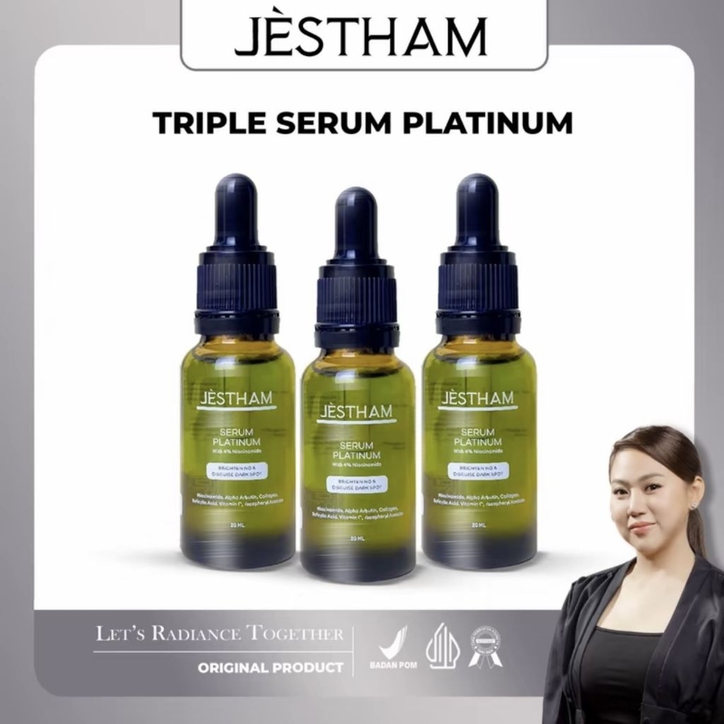 Jual Jestham Triple Serum Platinum | Shopee Indonesia