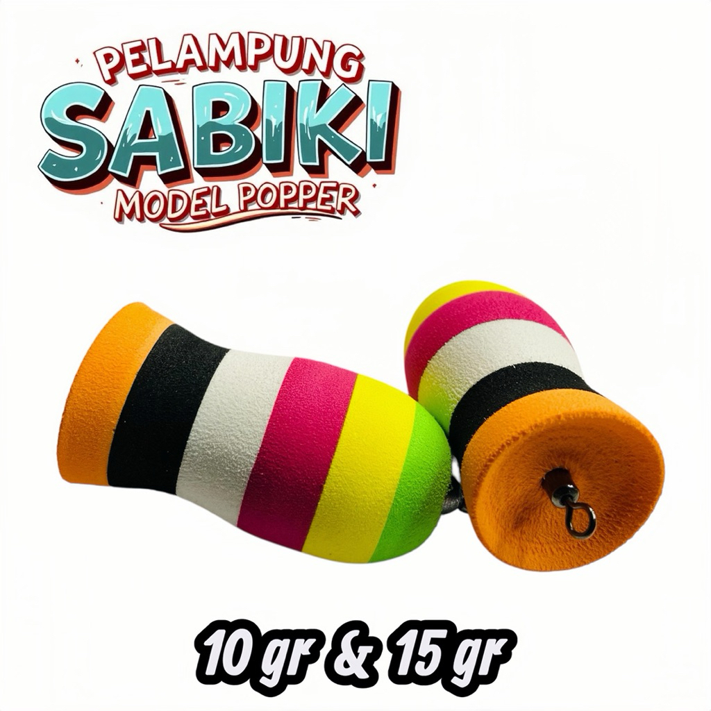 Jual Pelampung Sabiki Model Popper Isi Timah 10gr & 15gr | Kotrekan ...