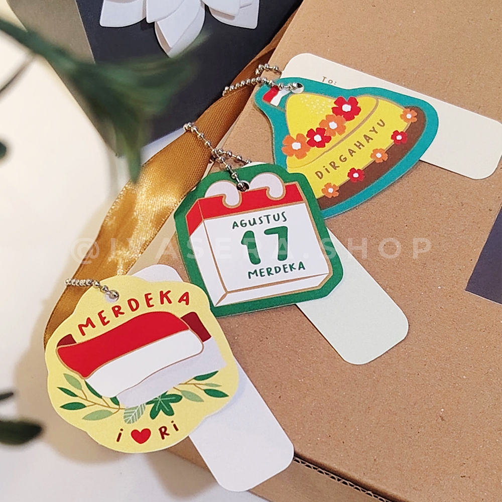 Jual Merdeka Dirgahayu Indonesia Independence Day Hang Tag / Gift Tag ...