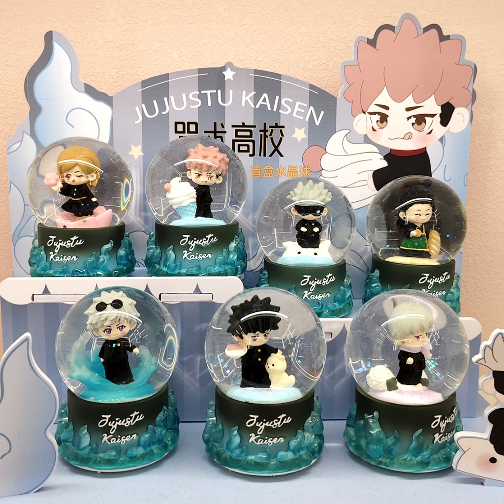 Jual Blind Box Bola Kristal Jujutsu Kaisen dengan lampu – Snow Globe ...