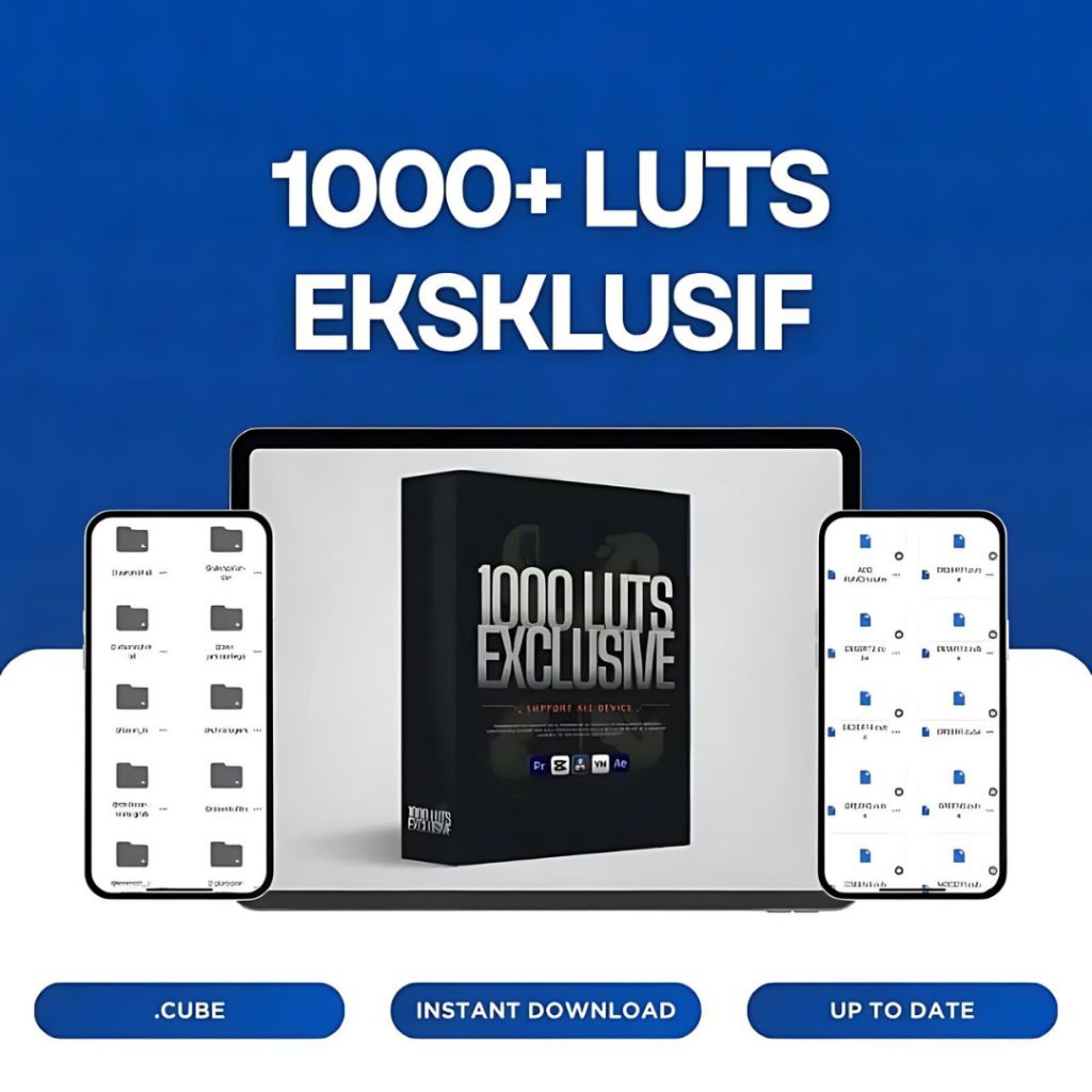 Jual 1000+ LUTs Color Grading Pack | Cinematic, Moody, Vibrant | Capcut ...