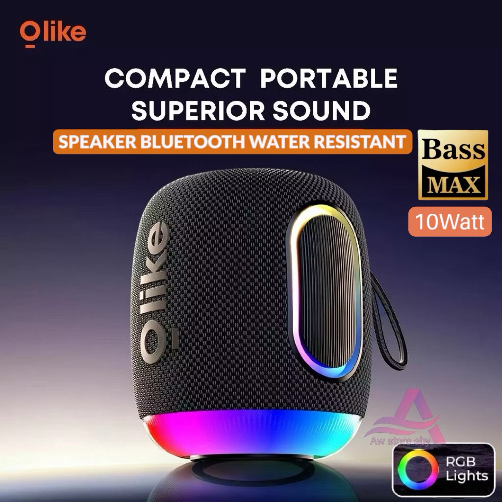 Jual OLIKE Speaker Bluetooth RGB Light Powerfull Super Bass 10W ...