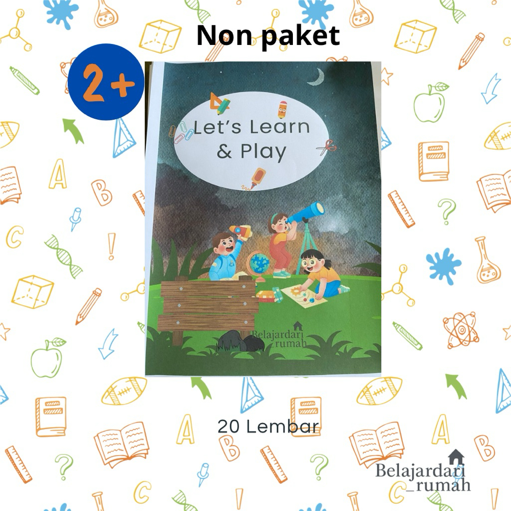 Jual Worksheet Edukasi Anak PAUD TK – Let’s Learn & Play | Lembar Kerja ...