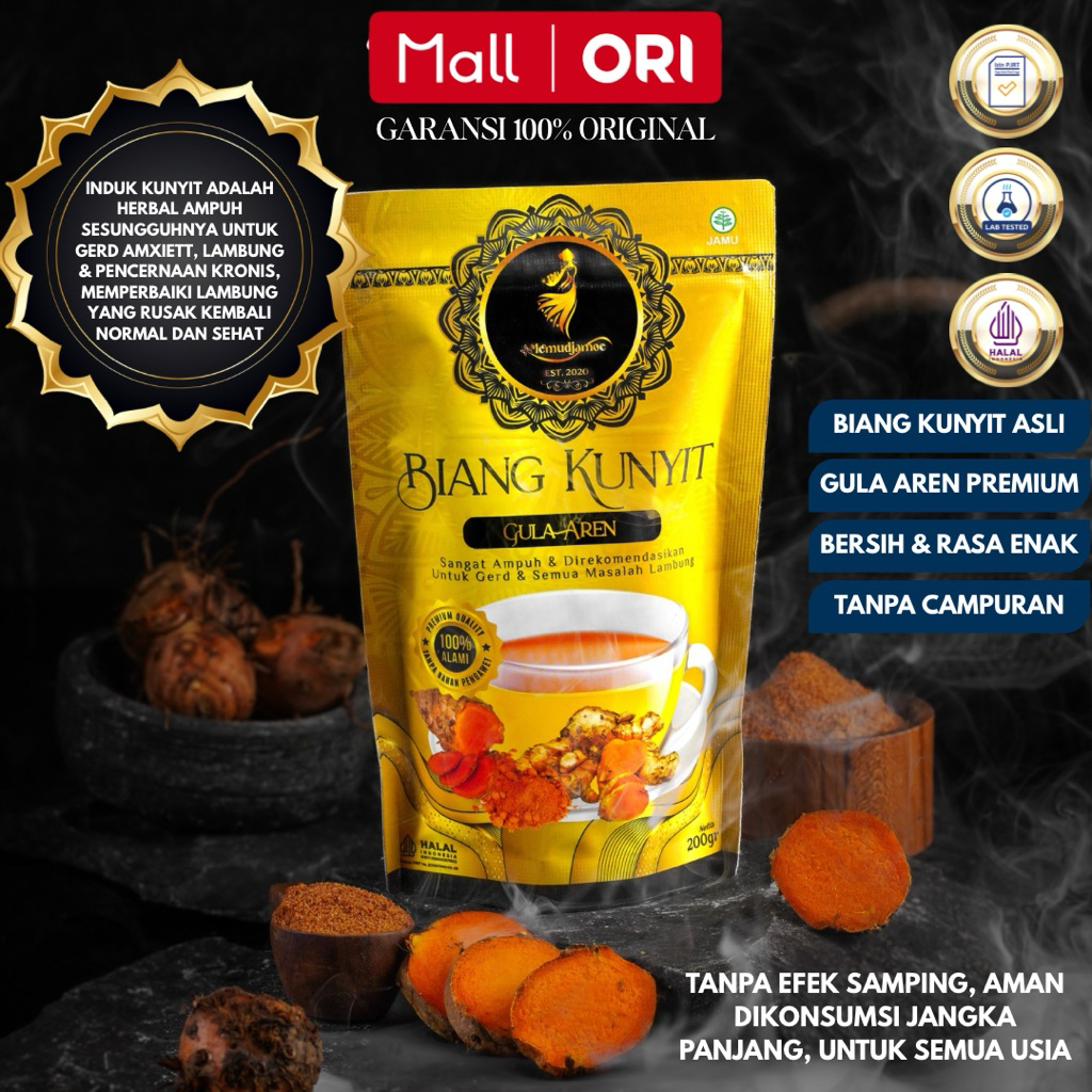 Jual Biang Kunyit GULA AREN Paling Ampuh Untuk GERD Anxiety /Asam ...