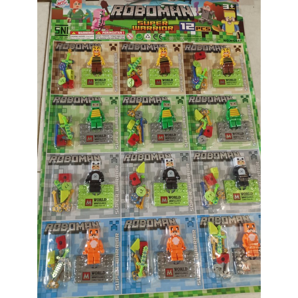 Jual mainan Lego balok minicraft 4pcs/roboman | Shopee Indonesia