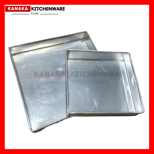 Jual Loyang Persegi Tinggi 4 ukuran kecil hingga sedang 8-28 / Loyang ...