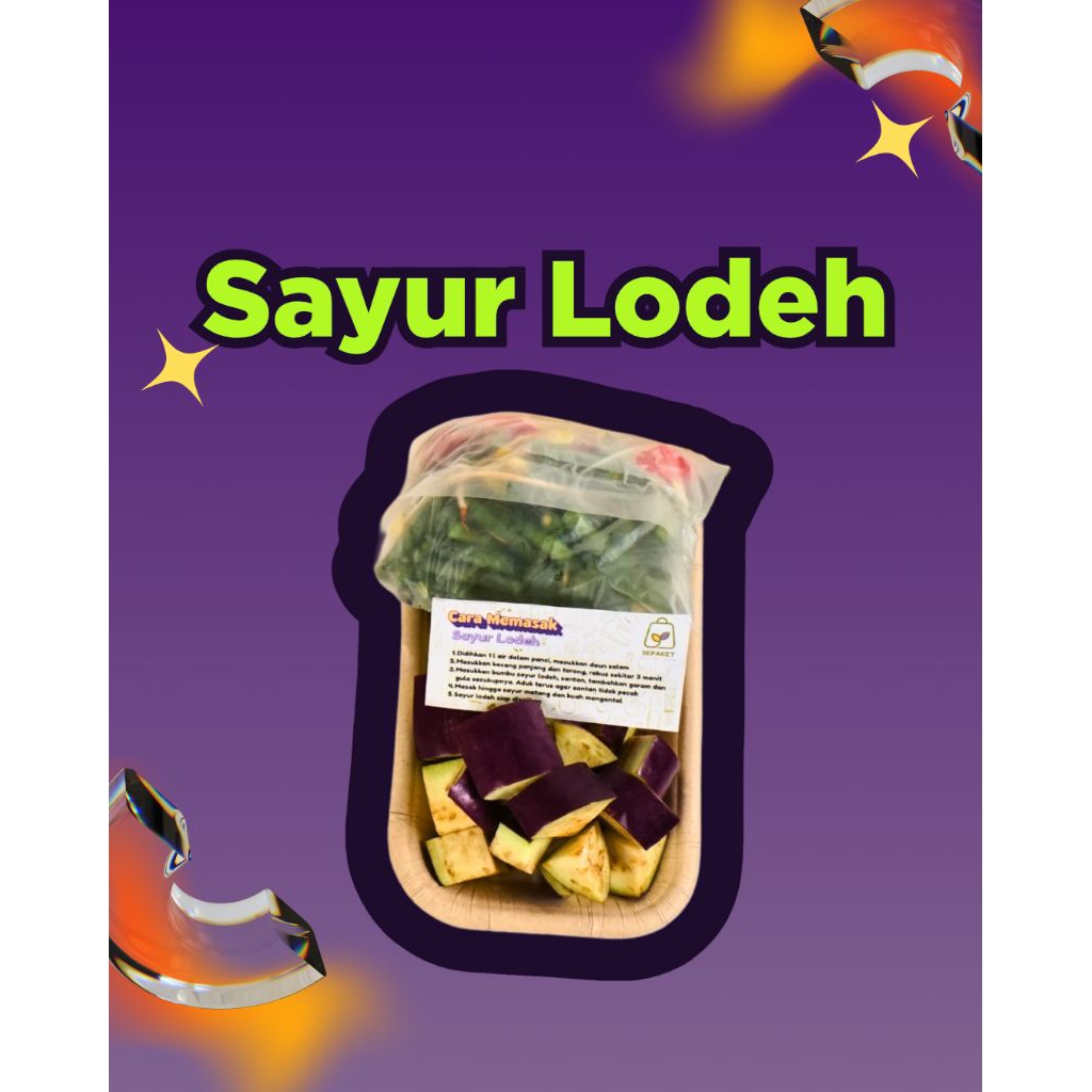 Jual SEPAKET Sayur Lodeh segar paket paketan pack box express instan ...